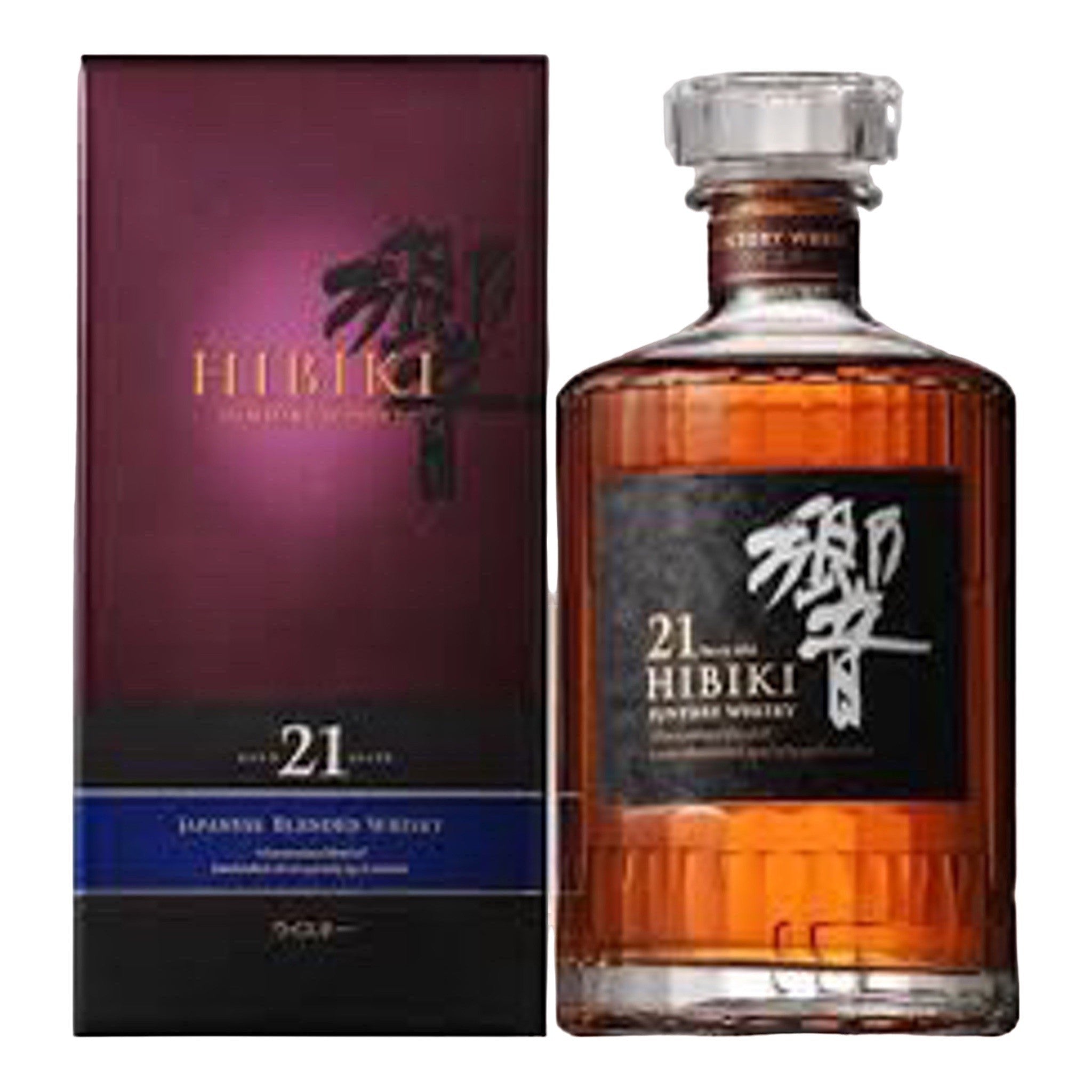 Hibiki 21 Year Old Blended Japanese Whisky Old Box (700ml) – Wolfman Purveyors