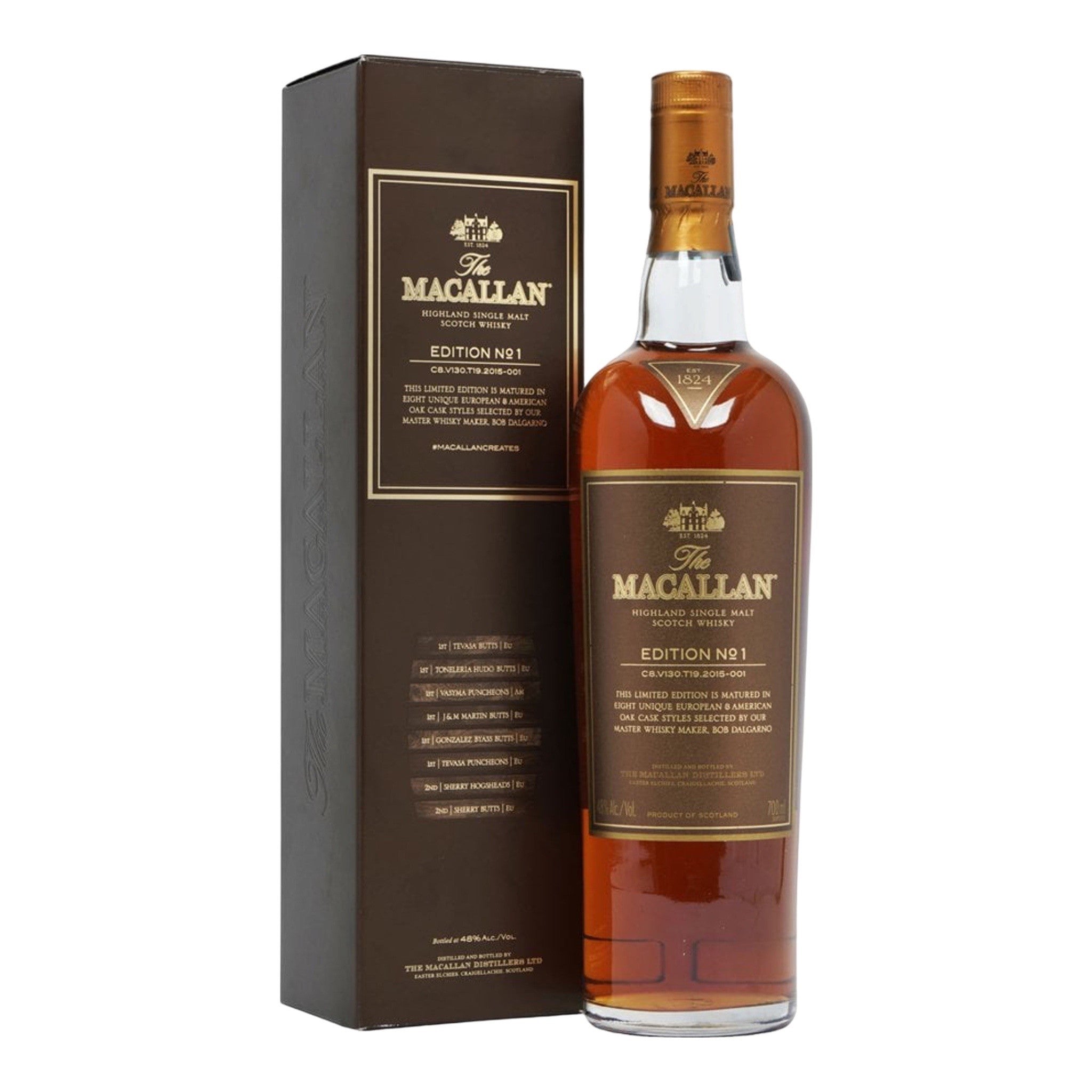 The Macallan Limited Edition No.1 Single Malt Scotch Whisky (700ml ...