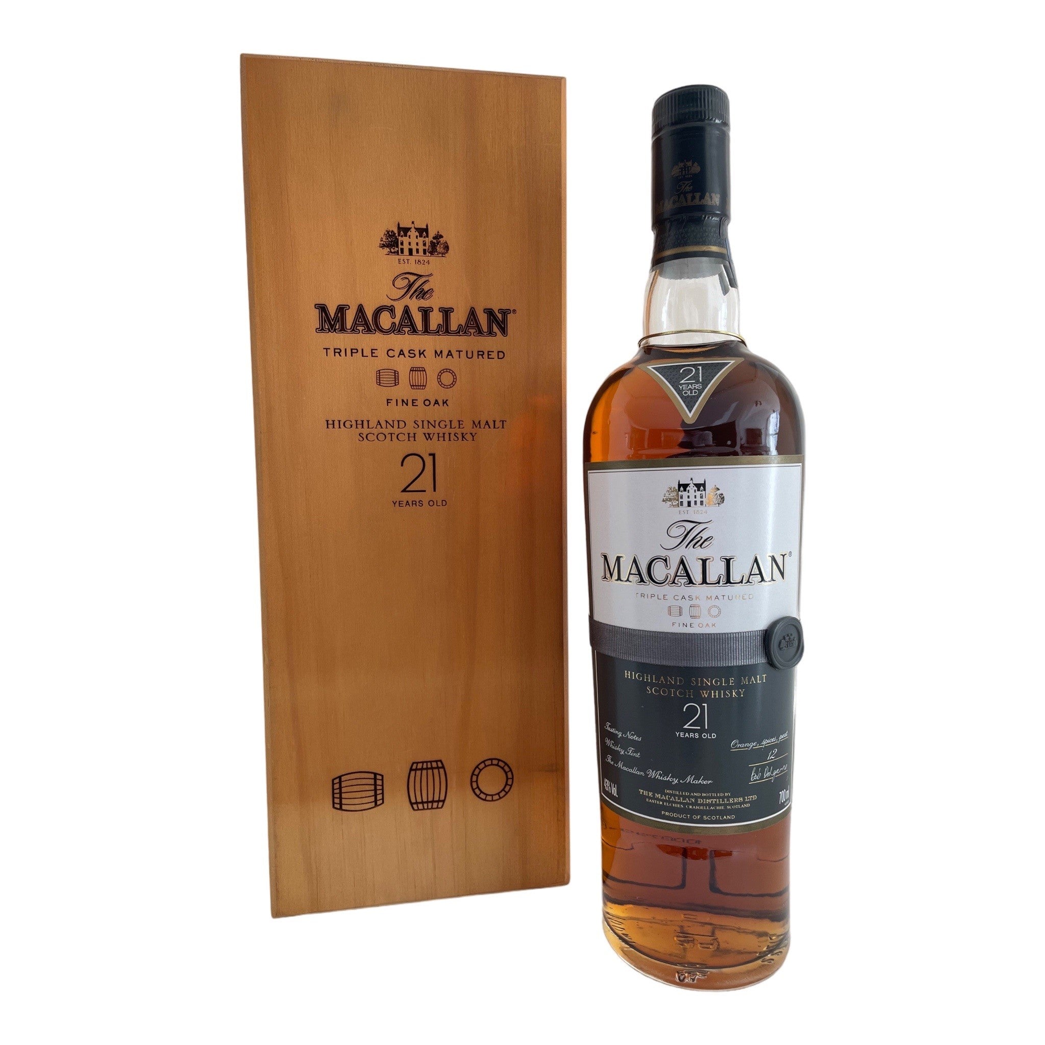 The Macallan 21 Year Old Fine Oak Triple Cask Matured Single Malt Scot ...